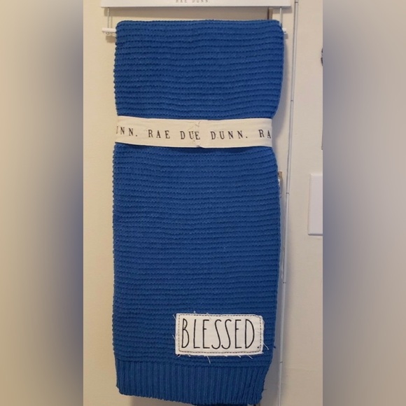 Rae Dunn | Bedding | Rae Dunn Blessed Chenille Knit Throw | Poshmark